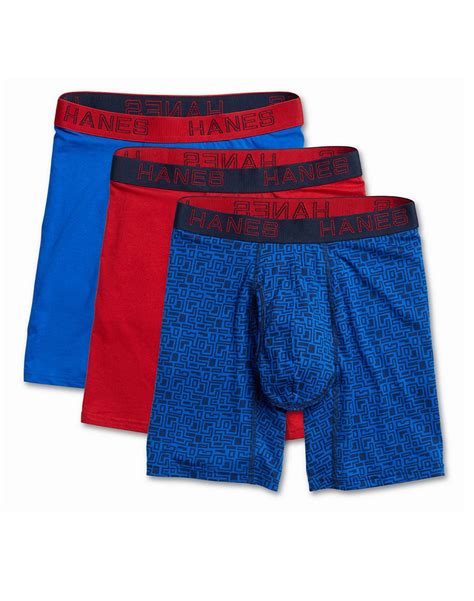 Ufbbd3 Hanes Ultimate Mens Comfort Flex Fit Cotton Modal Boxer Briefs