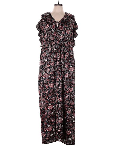 Madewell Floral Multi Color Black Casual Dress Size 2x Plus 68 Off