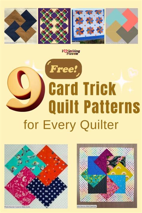 Top 9 Free Card Trick Quilt Patterns 9 Bonus Patterns For Sale I