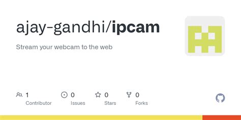 GitHub Ajay Gandhi Ipcam Stream Your Webcam To The Web