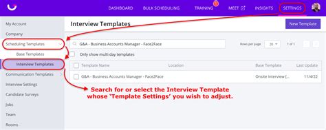 interview settings require review before scheduling goodtime support