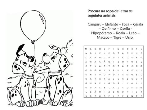 Desenho de Caça palavras de animais para colorir Tudodesenhos
