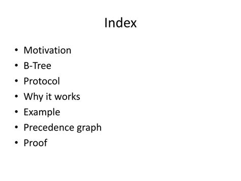 Ppt Database System Principles 187 Tree Locking Protocol Powerpoint