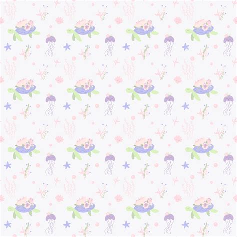 Sea Turtle Seamless Pattern Vector Art At Vecteezy