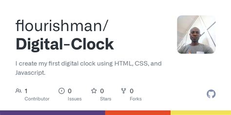 Github Flourishmandigital Clock I Create My First Digital Clock