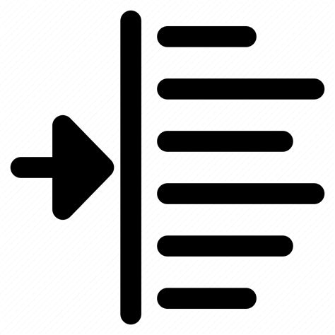 Paragraph Edit Tools Left Indent Adjustment Text Icon Download