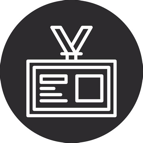 Attendee Badge Inverted Icon 39505677 Vector Art At Vecteezy
