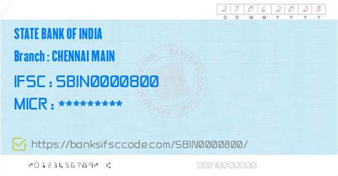 State Bank Of India Chennai Main Branch Ifsc Code Chennai Sbi Chennai Main Ifsc Code Contact