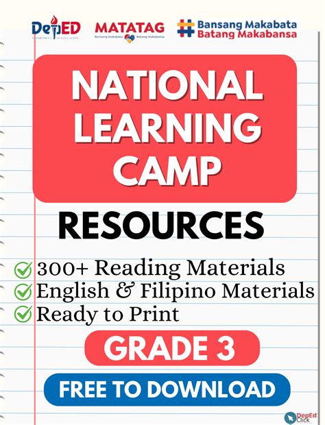 Grade 3 Reading Materials For Nlc Free Download Deped Click