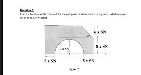 Solved Question Find The Location Of The Centroid For The Chegg
