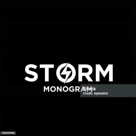 風暴與初始字母與 O 修改作為雷電向量標誌圖示插圖設計孤立的黑色背景向量圖形及更多充電圖片 充電 光 危險 Istock