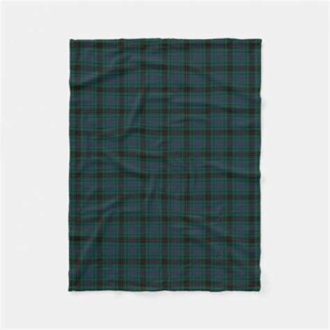 Clan Davidson Dark Green Tartan Fleece Blanket Zazzle
