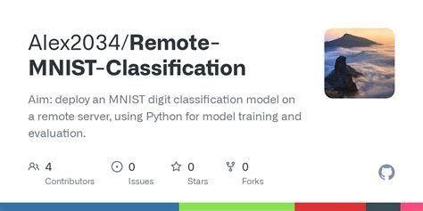 Github Alex2034 Remote Mnist Classification Aim Deploy An Mnist Digit Classification Model