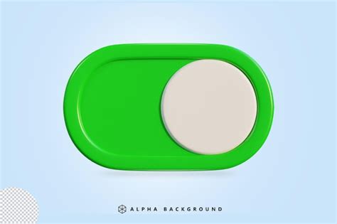 Premium Psd D Toggle Switch Buttons On And Off Icon Vector Illustration