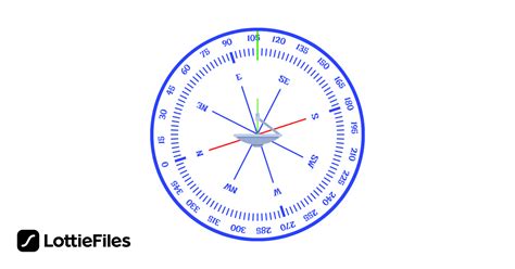 Free Compass Rotation Angle 108 Animation By Ali Tamoor Lottiefiles