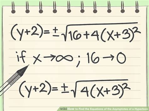 How To Find The Equations Of The Asymptotes Of A Hyperbola