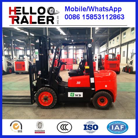 포크와 3 톤 디젤 트랙터 프론트 포크 리프트 의 고품질 포크와 3 톤 디젤 트랙터 프론트 포크 리프트