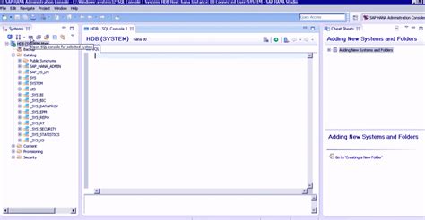 Sap Hana Studio Administration Console Add Schema Table User Dataflair