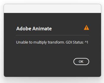 Solved Unable To Multiply Transform GDI Status Adobe Community
