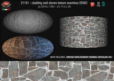 Exterior Stone Cladding Texture Map