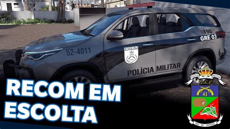 RECOM CAÇA LADRÃO E FAZ ESCOLTA DE CARGA VALIOSA 41º BPM FIVEM YouTube