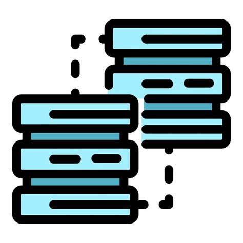 premium vector server network icon outline server network vector icon