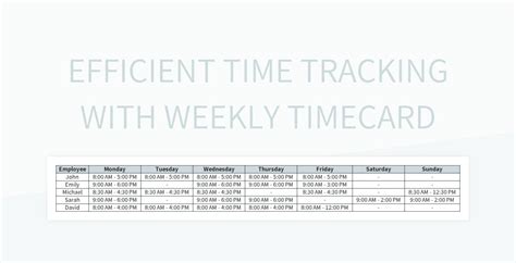 Free Timecard Templates For Google Sheets And Microsoft Excel Slidesdocs