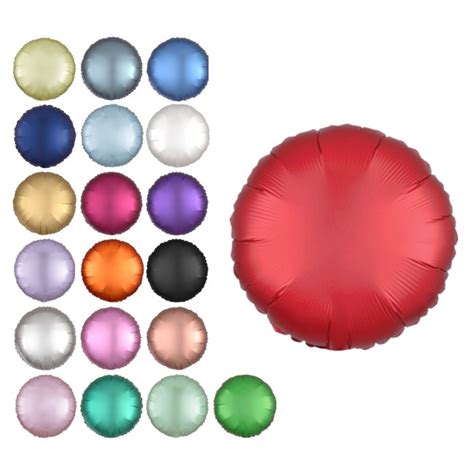 Globo redondo satín de 43 cm Anagram 1 unidad por 1 25