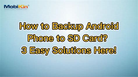 How To Backup Android Phone To Sd Card Easy Solutions Here Youtube