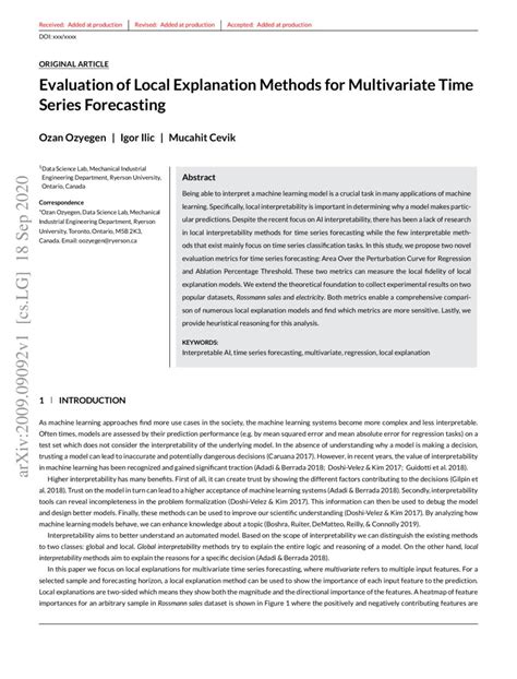 Evaluation Of Local Explanation Methods For Multivariate Time Series