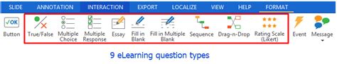 Overview Of Elearning Questions In Activepresenter