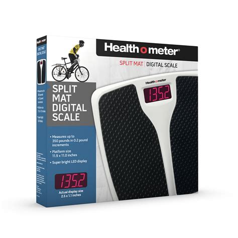 digital scales health o meter split mat digital scale 350 lbs
