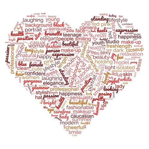 Love Word Cloud Isolated Typography Illustration On A White Background