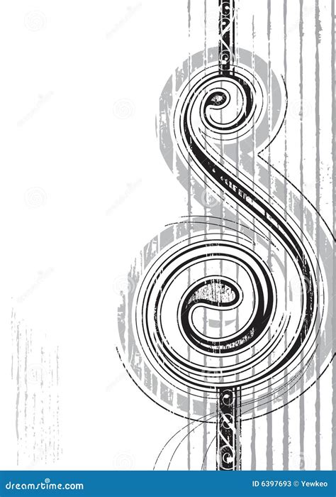 Classic Symbol Stock Vector Illustration Of Music Isolated 6397693