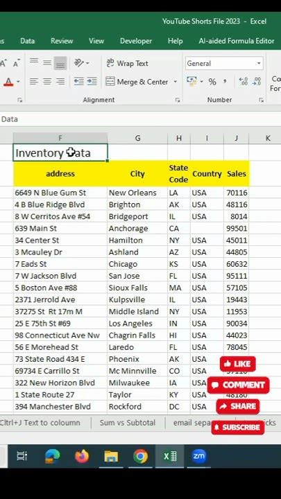 merge and center tips shorts exceltutorial shortvideo excel