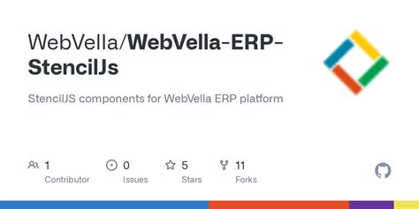 GitHub WebVella WebVella ERP StencilJs StencilJS Components For