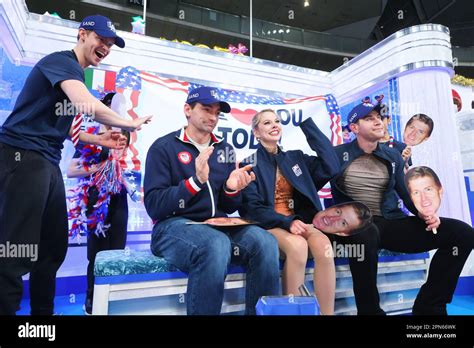 Tokyo Japan 15th Apr 2023 Alexa Knierim And Brandon Frazier Usa