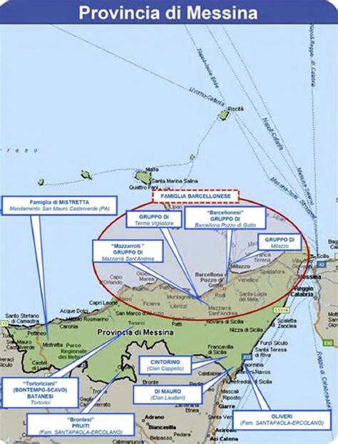 Relazione Dia Sulla Mafia Ecco La Mappa Dei Clan A Messina E Nella