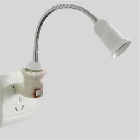 Base De L Mpara LED E27 A E27 Extensor De Enchufe Ajustable Flexible De