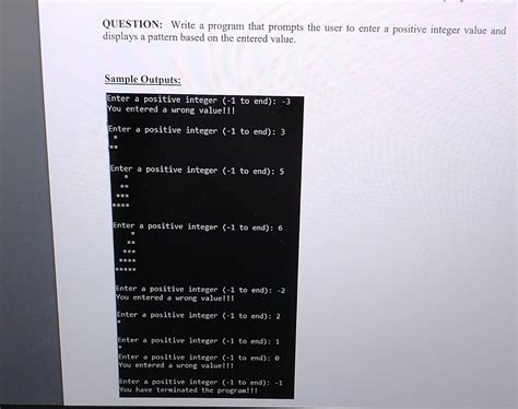 QUESTION Write A Program That Prompts The User To Chegg