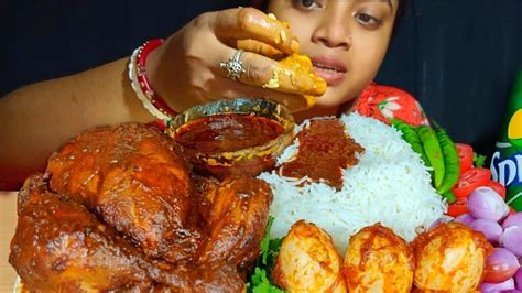 Asmr Eating Whole Chicken Curry With Riceegg Curry Eating L Big Bites