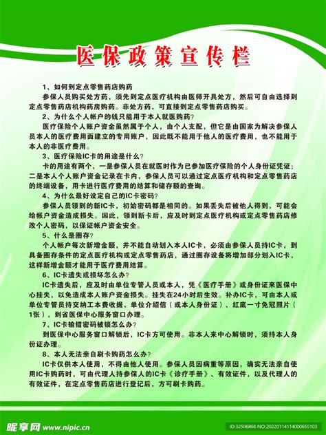 医保政策宣传栏设计图其他广告设计设计图库昵图网