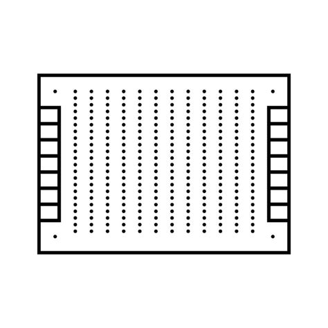 Pcb Board Electronic Component Line Icon Vector Illustration 35454851 Vector Art At Vecteezy