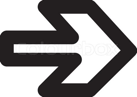 Arrow Computer Black Button Showing Stock Vector Colourbox