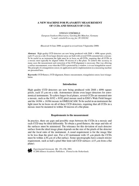 A 1011193231663 Pdf Charge Coupled Device Interferometry