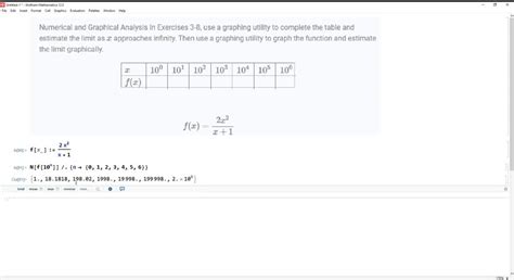 Solvednumerical And Graphical Analysis In Exercises 3 8 Use A