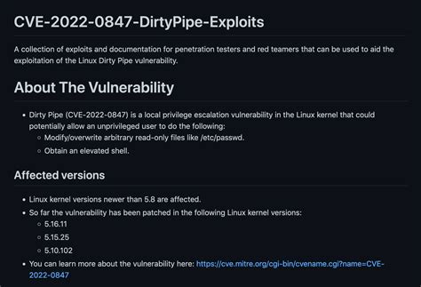 Dirty Pipe Exploit Example