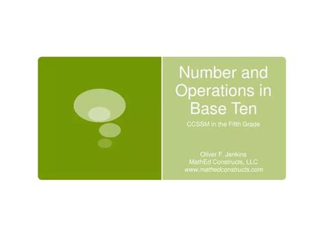 PPT Number And Operations In Base Ten PowerPoint Presentation Free Download ID 2872844
