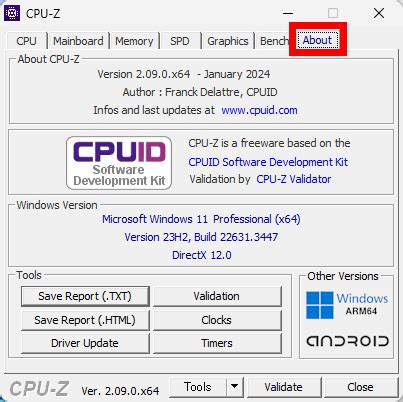 Summary Of How To Use The Standard Application CPU Z That Can Check CPU Information And