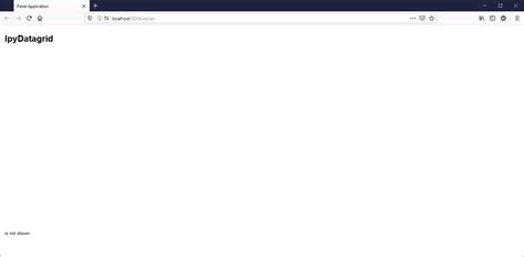 Cannot Get Ipydatagrid Working In Panel · Issue 2641 · Holovizpanel